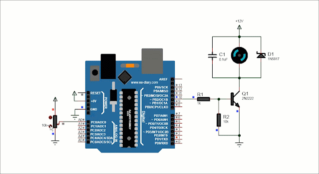 Dc Motor Speed Control With Potentiometer And Pwm Using Arduino Ee Diary